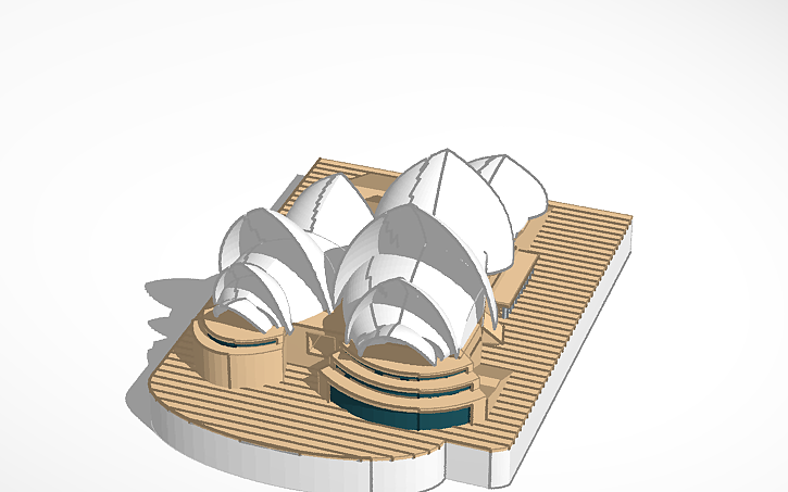 3D design Sydney Opera House - Tinkercad