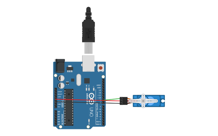 Circuit Design Video Servo Motor Tinkercad