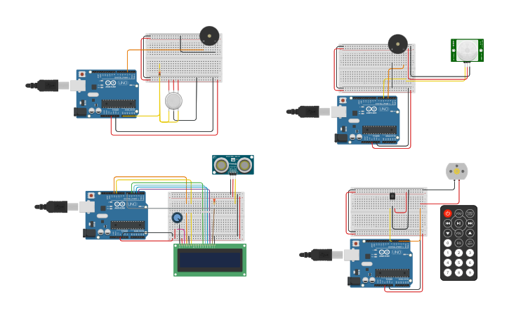 Circuit design Home Automation - Tinkercad