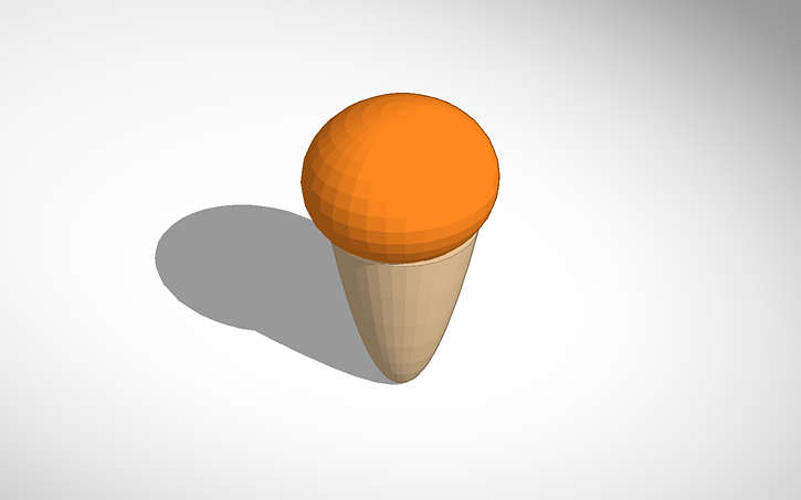 3D design snow cone - Tinkercad