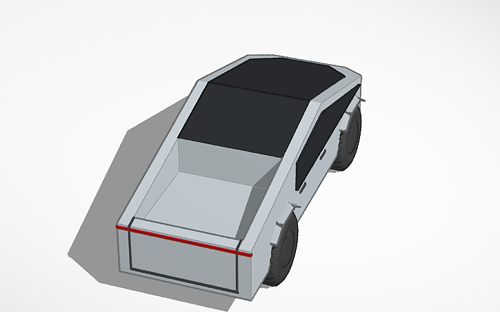 3D design Tesla Cyber Truck - Tinkercad