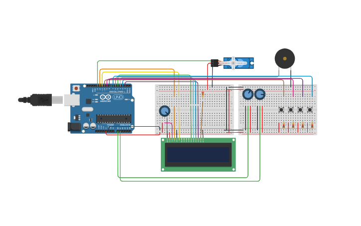 Circuit design Final Project Alarm Clock - Tinkercad