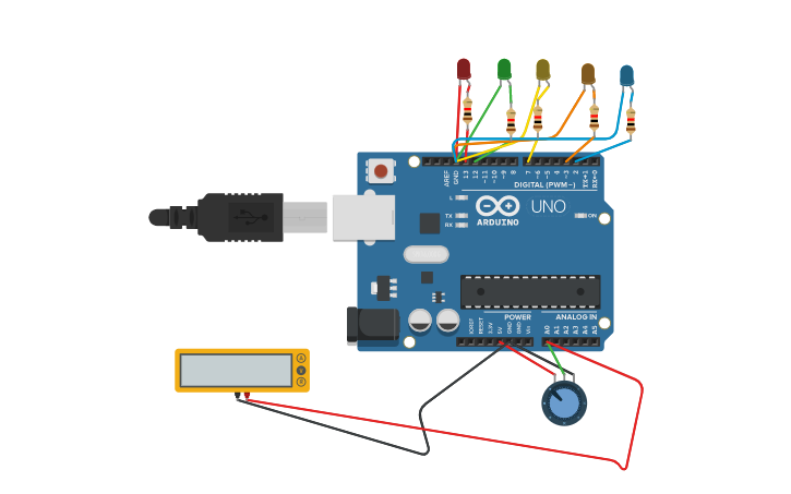 Circuit design Prova LED - Tinkercad