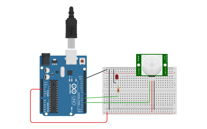 Circuit Design Ibalepir Motion Sensor Tinkercad 