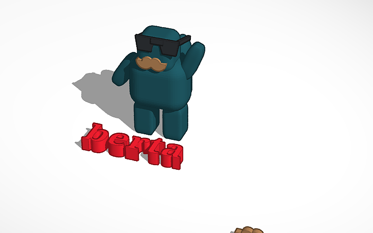 3D design avatar berta - Tinkercad