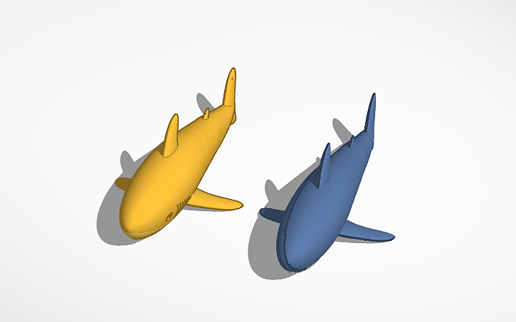 3D design Blåhaj - Tinkercad