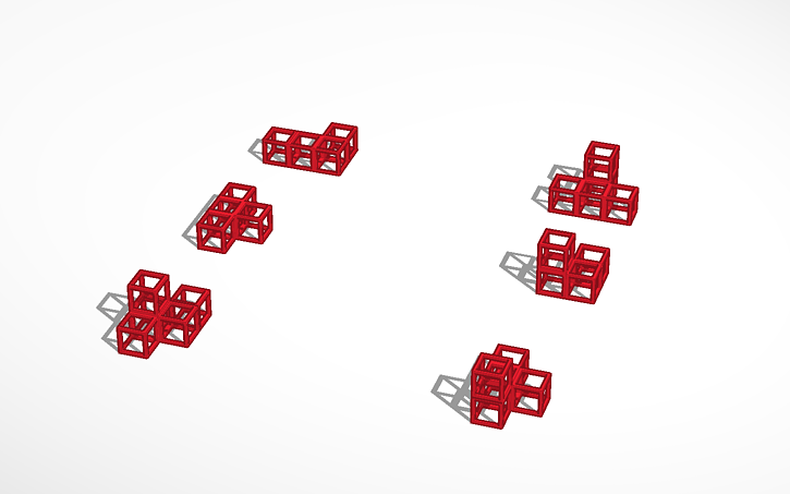3D design 3D skeleton cube - Tinkercad