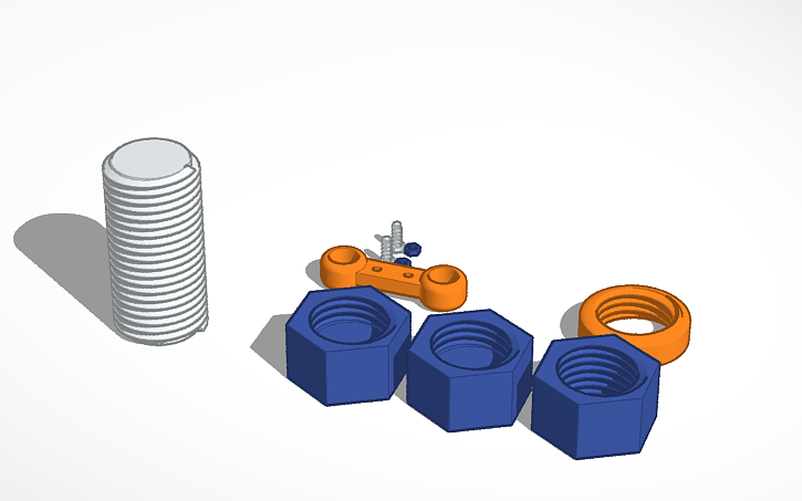 3D design vise et boulon projet - Tinkercad