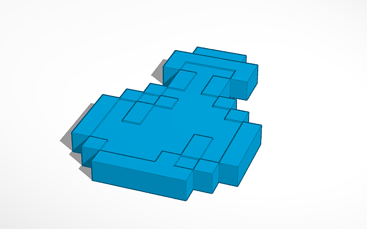 3D design Minecraft potion - Tinkercad
