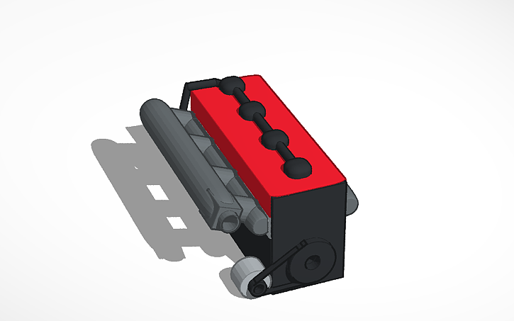 3D design Practice 5/11/2021 - Inline 4 Engine - Direct Injection ...