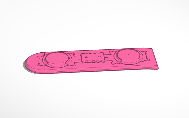 3D design BTTF hoverboard - Tinkercad