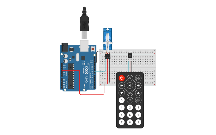 Circuit Design Arduino Servomotore Ir Tinkercad 6618