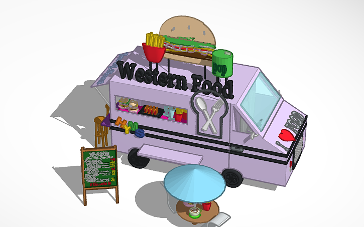 3D design HYMS Food Truck - Tinkercad