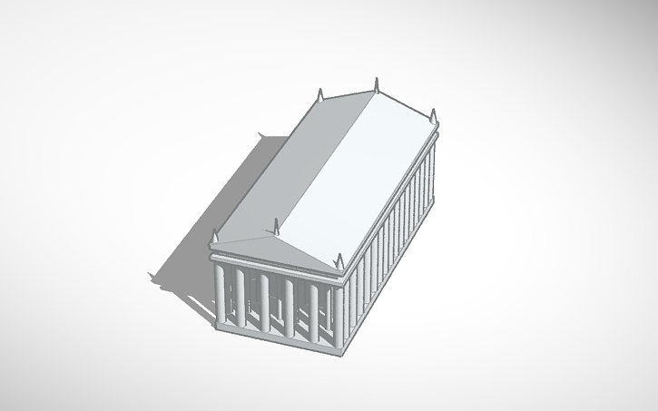 3D design Parthenon Project - Tinkercad