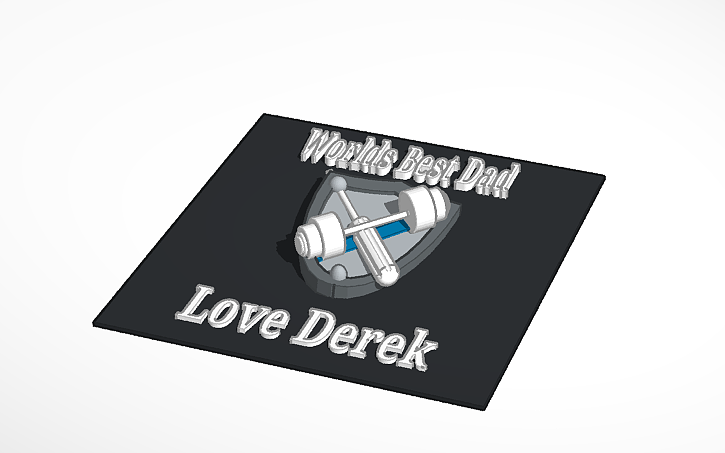 3D design Gift For Dad - Tinkercad