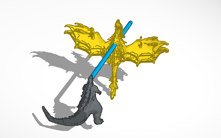 3D design Godzilla: king of monsters - Tinkercad