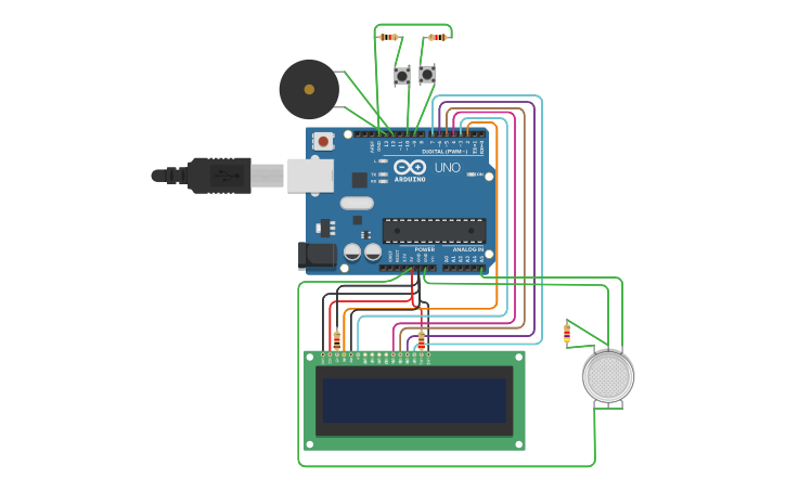 Circuit Design Gas Test Of Copy Of Como Usar Lcd 16x2 Tinkercad