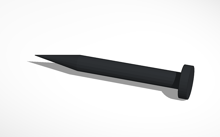 3D design Nail - Tinkercad