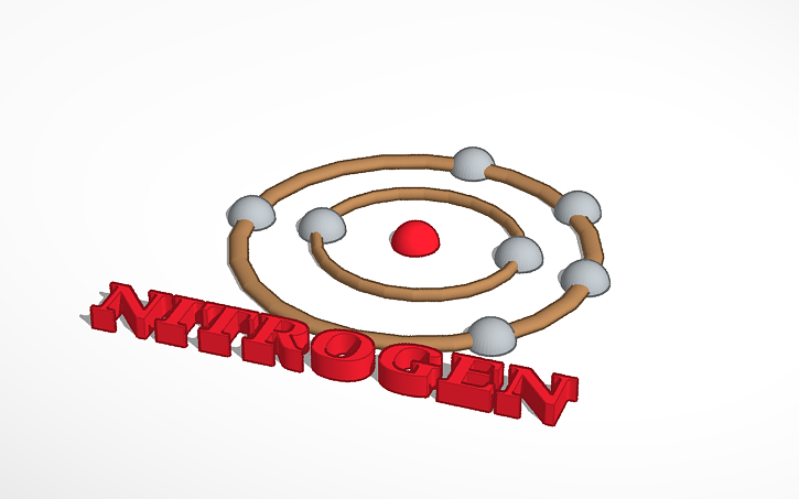 3D design NITROGEN - Tinkercad