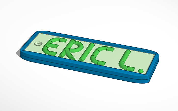 3D design 3D Name Plate | Tinkercad