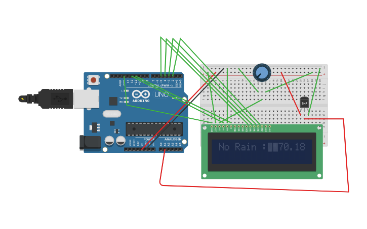 Circuit Design Rain Prediction Tinkercad