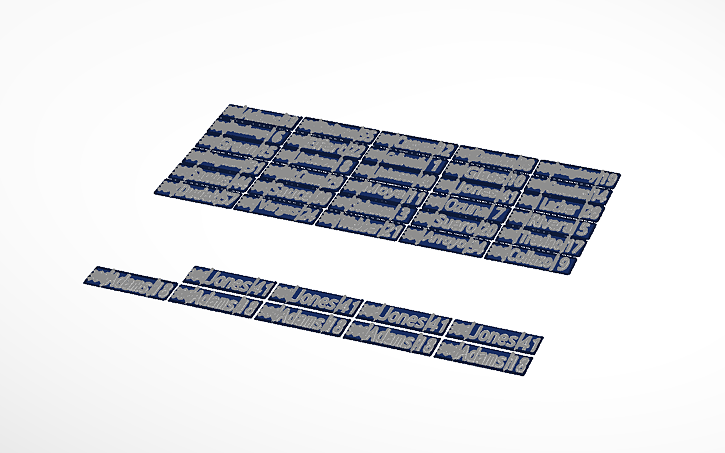 3d Design Nameplate Full List Tinkercad