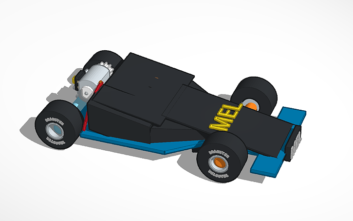 3D design F1 Car - Tinkercad