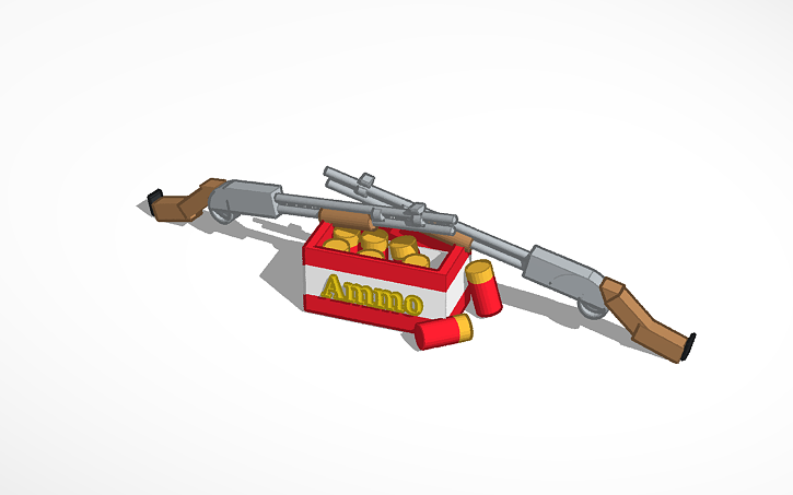 3D design COD Shotgun - Tinkercad