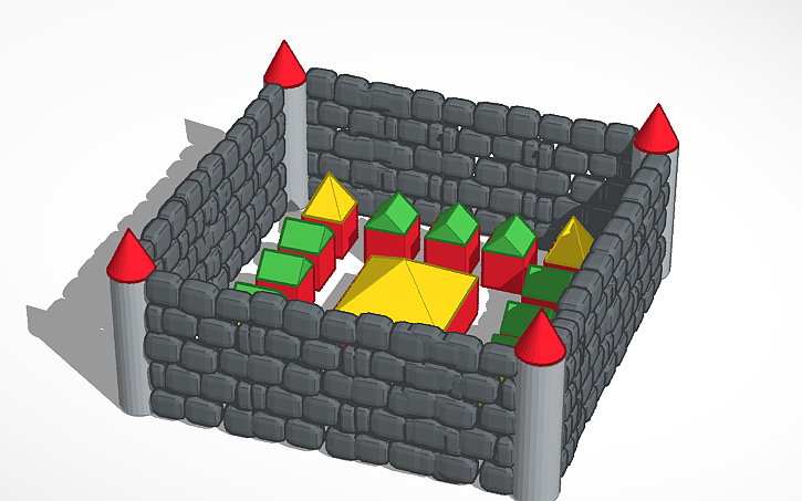 3D design castle | Tinkercad