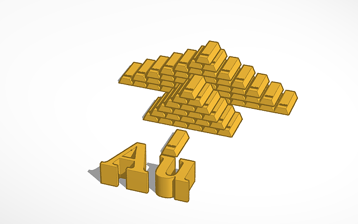 3D design Gold ! - Tinkercad