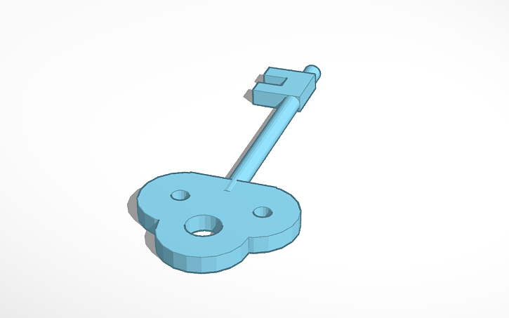 3D design key - Tinkercad