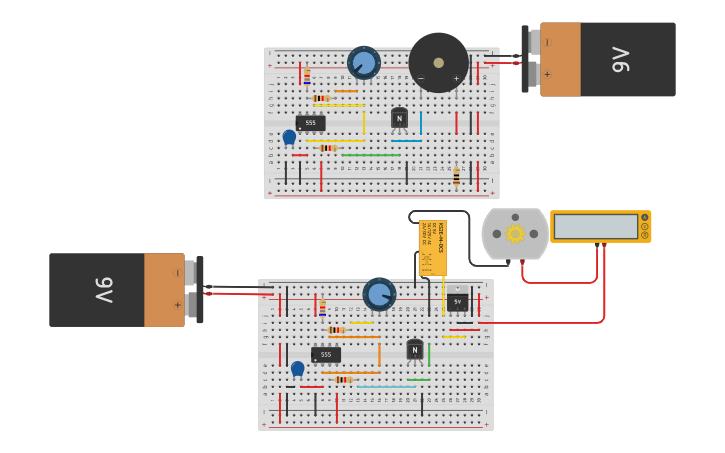 Circuit design Transistores - Tinkercad