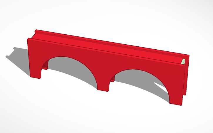 3D design Building a bridge - Tinkercad