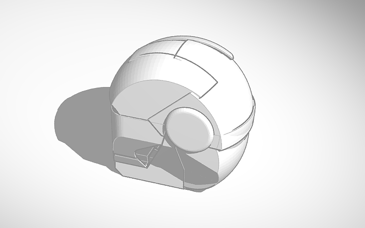 3D design iron man mask - Tinkercad