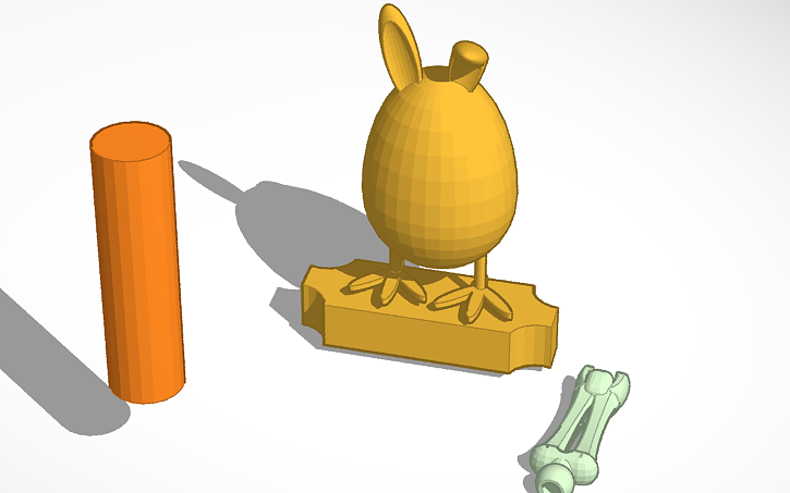 3D design easter egg - Tinkercad