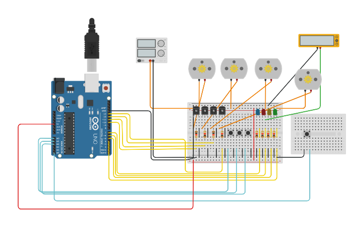Circuit design Copy of Vending Machine | Tinkercad Circuit design Copy of Vending Machine | Tinkercad