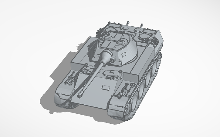 3D design PzKpfw-VK 16.02 Leopard - Tinkercad