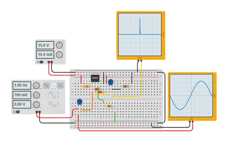 Circuit design Amplifier FET Malik Asysyarofa - Tinkercad