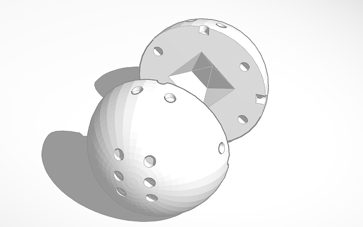 3D design Spherical die | Tinkercad