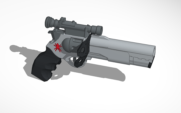 3D design Black Widow Revolver | Tinkercad