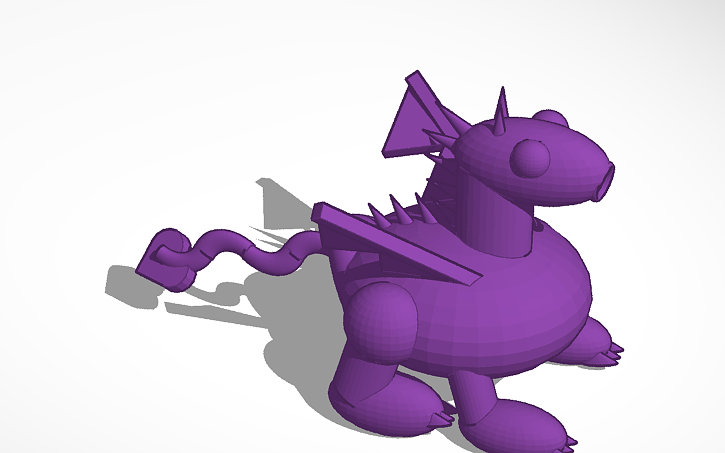 3D design Dragon - Tinkercad