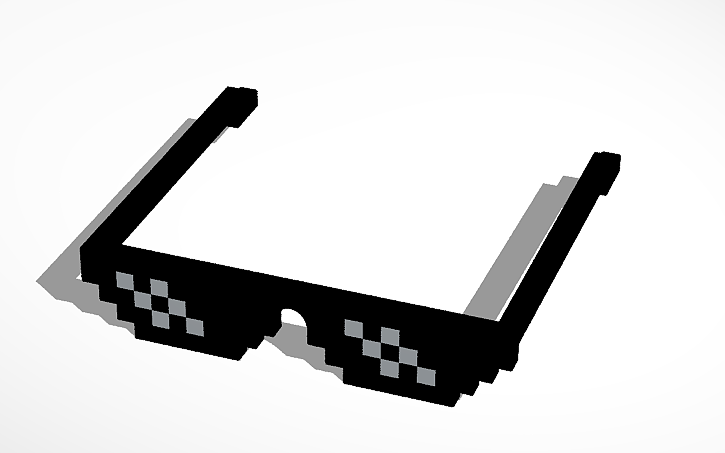 3D design glasses - Tinkercad