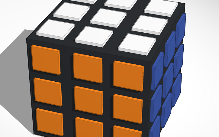 3D design Rubik's Cube - Tinkercad