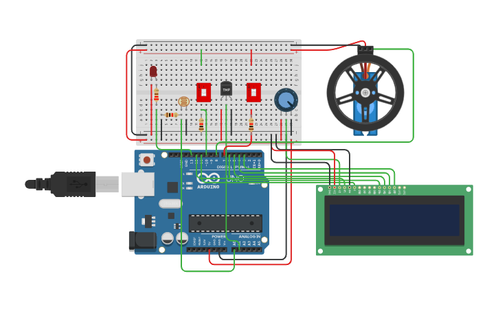 Circuit design Group 2 - Midterm Exam_Number1 - Tinkercad