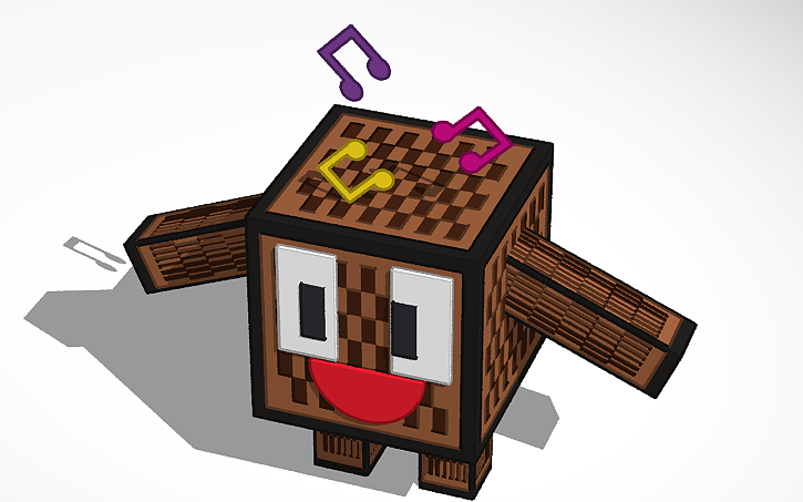 3D design NOTE BLOCK PERSON - Tinkercad