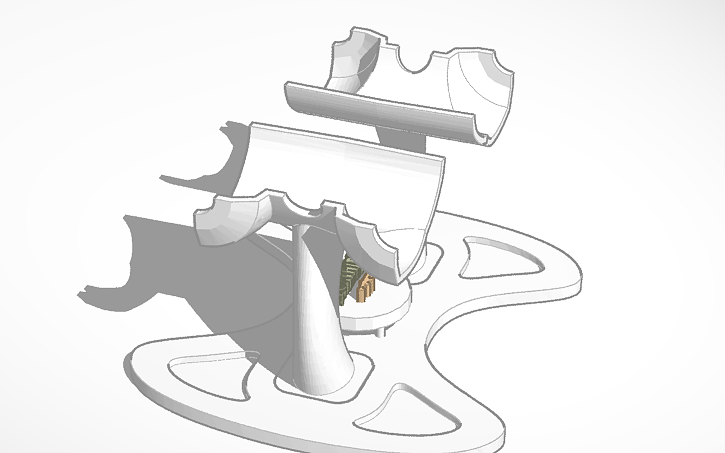 3D design ps4 controller holder - Tinkercad