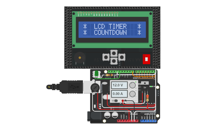 Circuit Design Lcd Timer Countdown Tinkercad