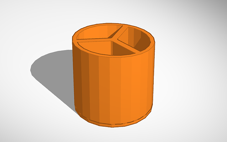 3D design pen holder - Tinkercad