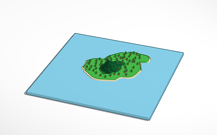 3D design ISLAND - Tinkercad