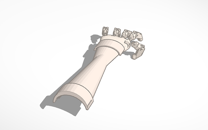 3D design Prosthetic Hand - Tinkercad